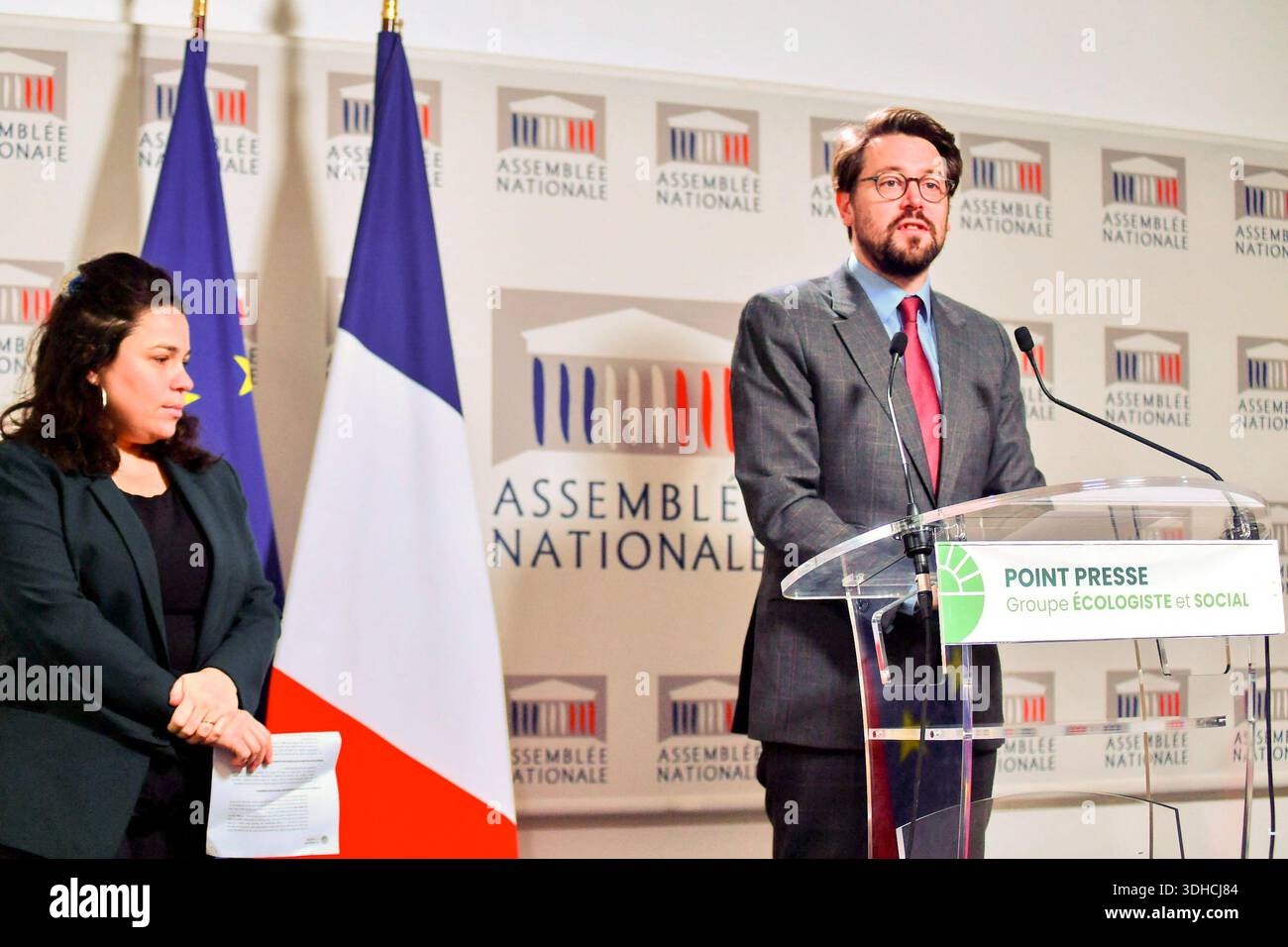 Paris, France. 21st Jan, 2026. Léa Balage El Mariky MP for ECOLOGY AND ...
