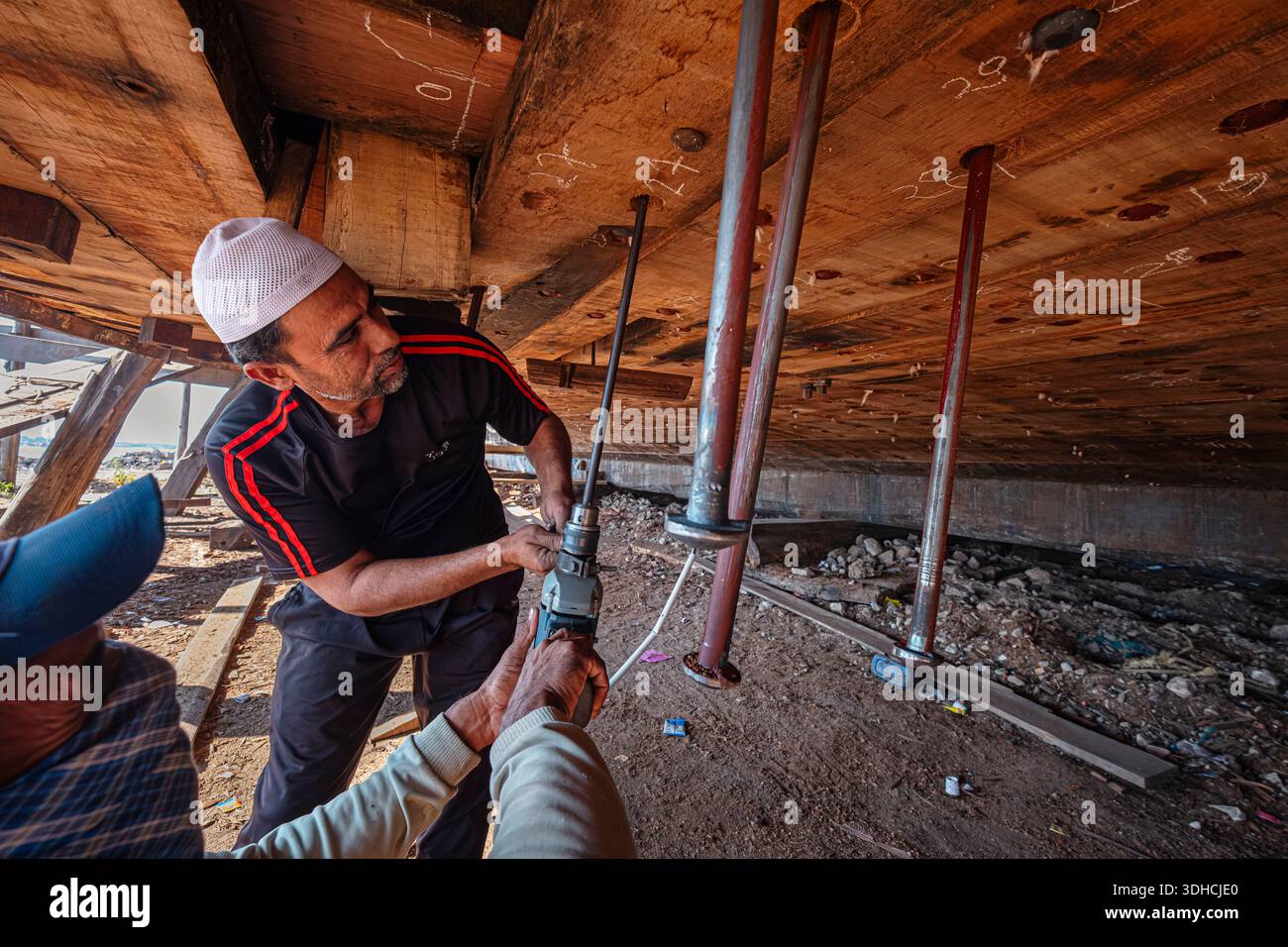 India, Gujarat state, Kutch region, Mandvi, shipyard famous for the ...