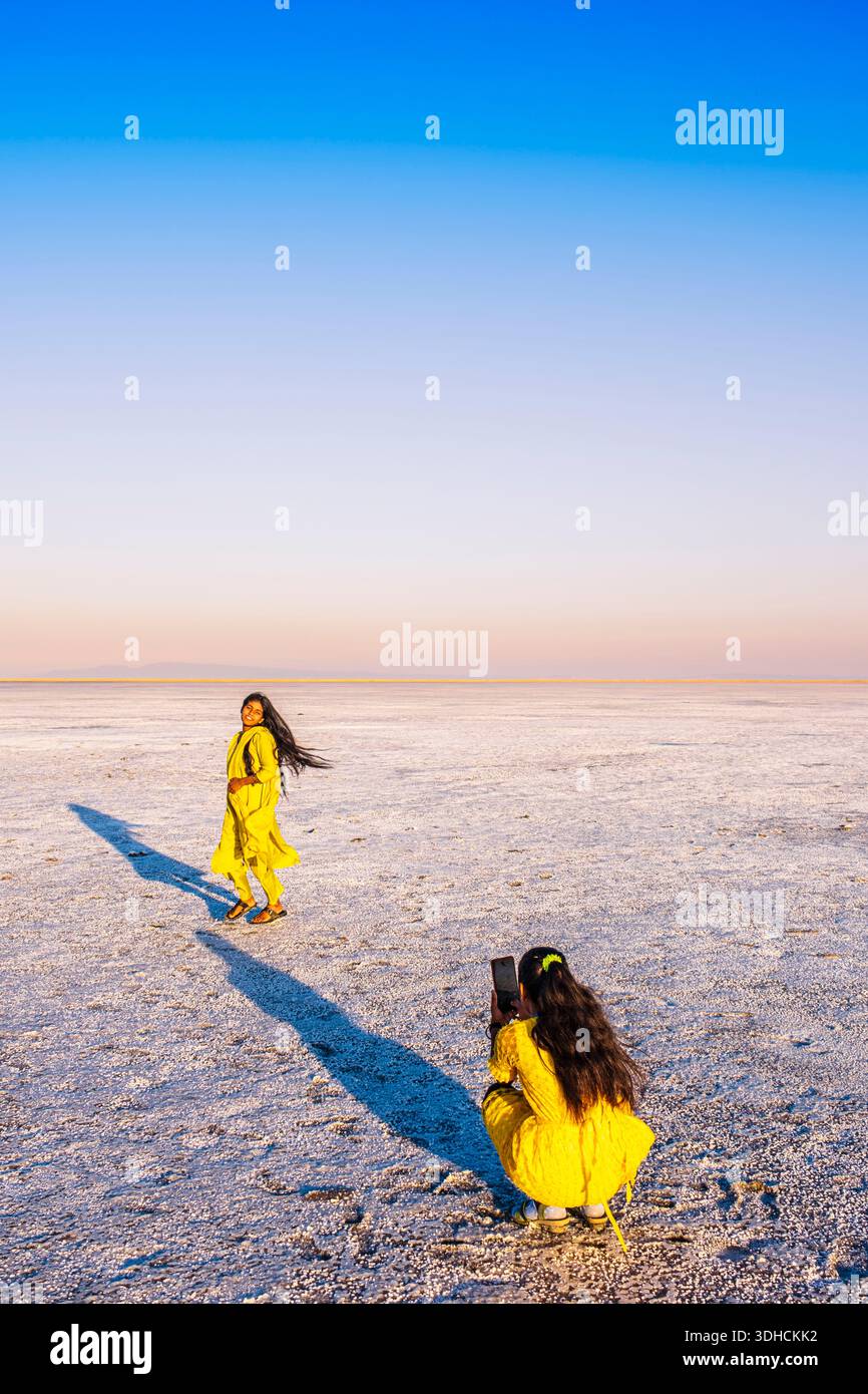 India, Gujarat state, Kutch region, the Great Rann of Kutch, one of the ...