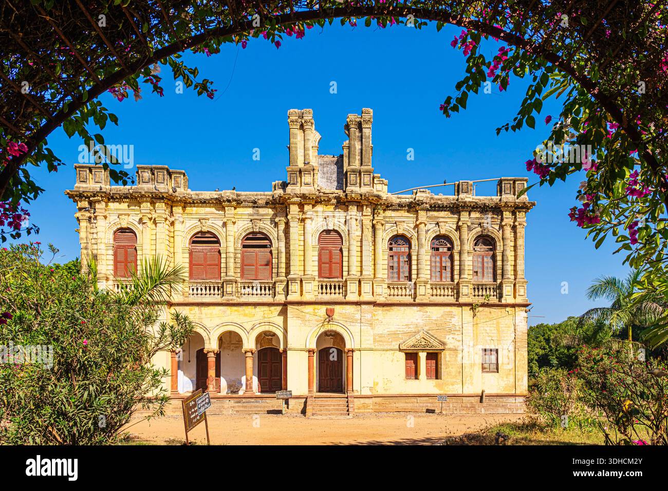 India, Gujarat state, Kutch region, Bhuj, Sharad Bagh Palace built in ...