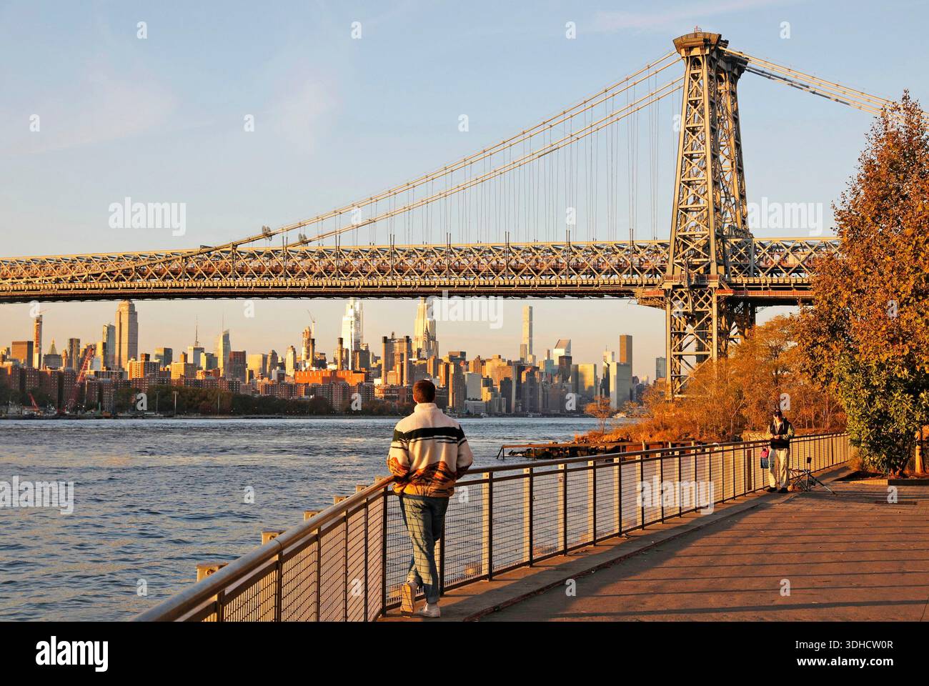 United States, New York City, Brooklyn, Brooklyn bridge, Hudson river ...