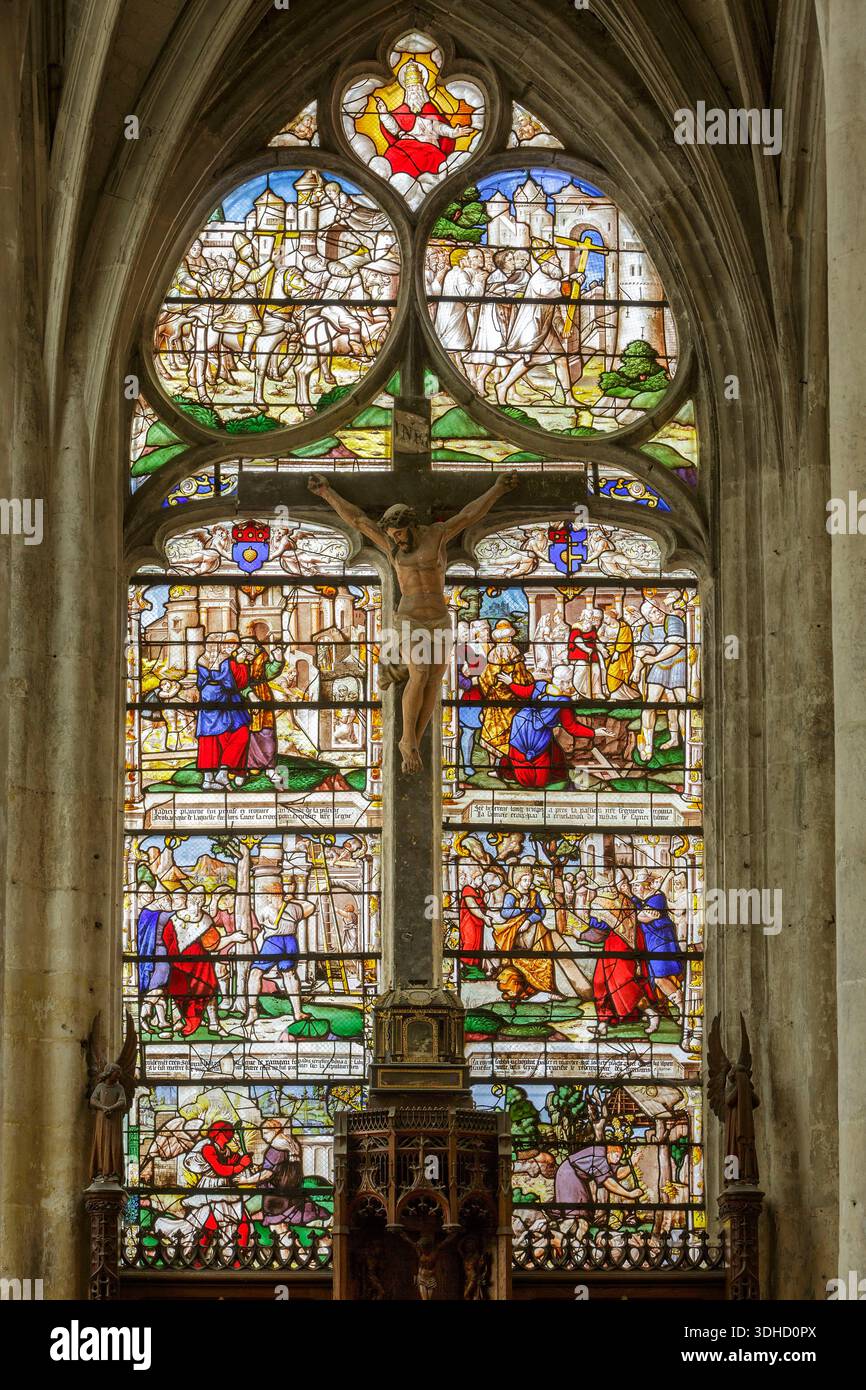 France, Aube, Troyes, St Pantaleon church rebuilt in the 16th century ...