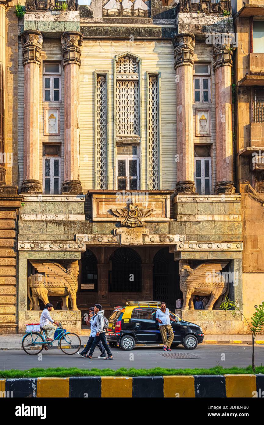 India, Maharashtra State, Mumbai, Fort District, Vatcha Agiary, temple ...