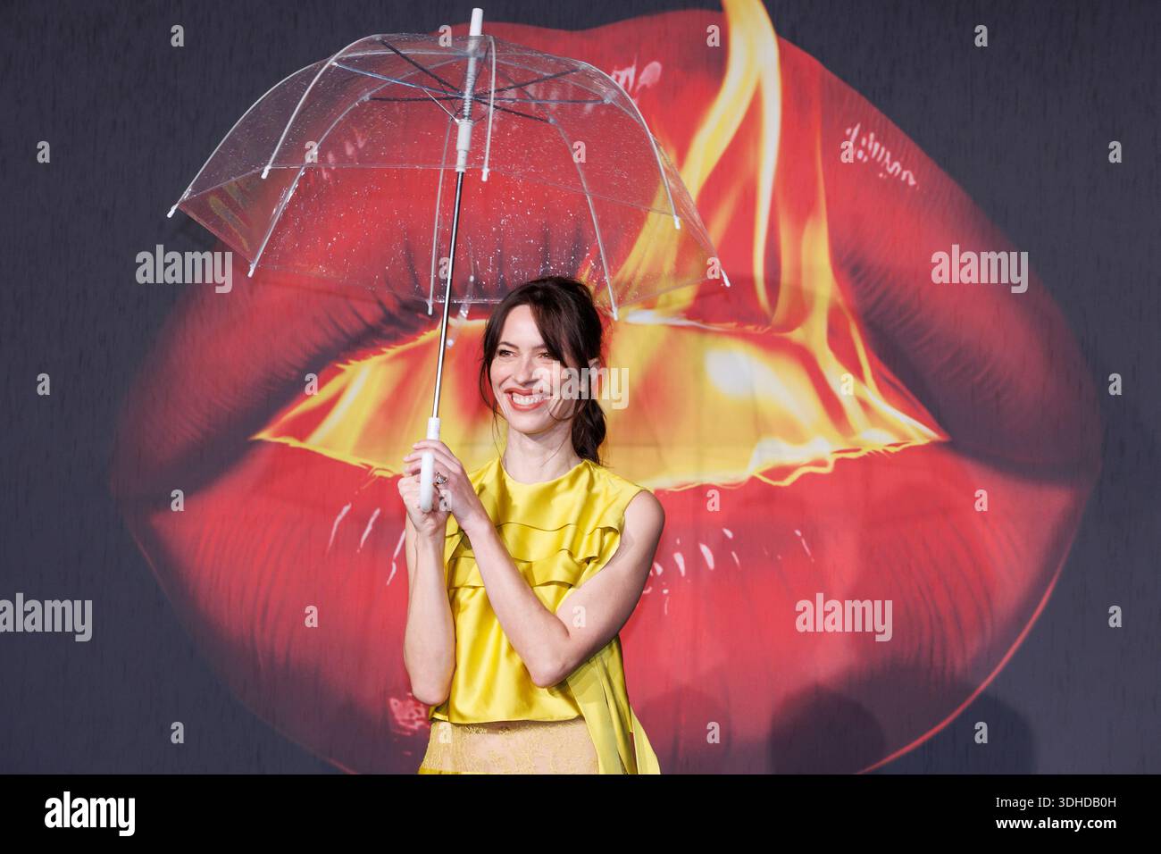 Rebecca Hall attends the red carpet of the movie THE BEAUTY in Rome ...