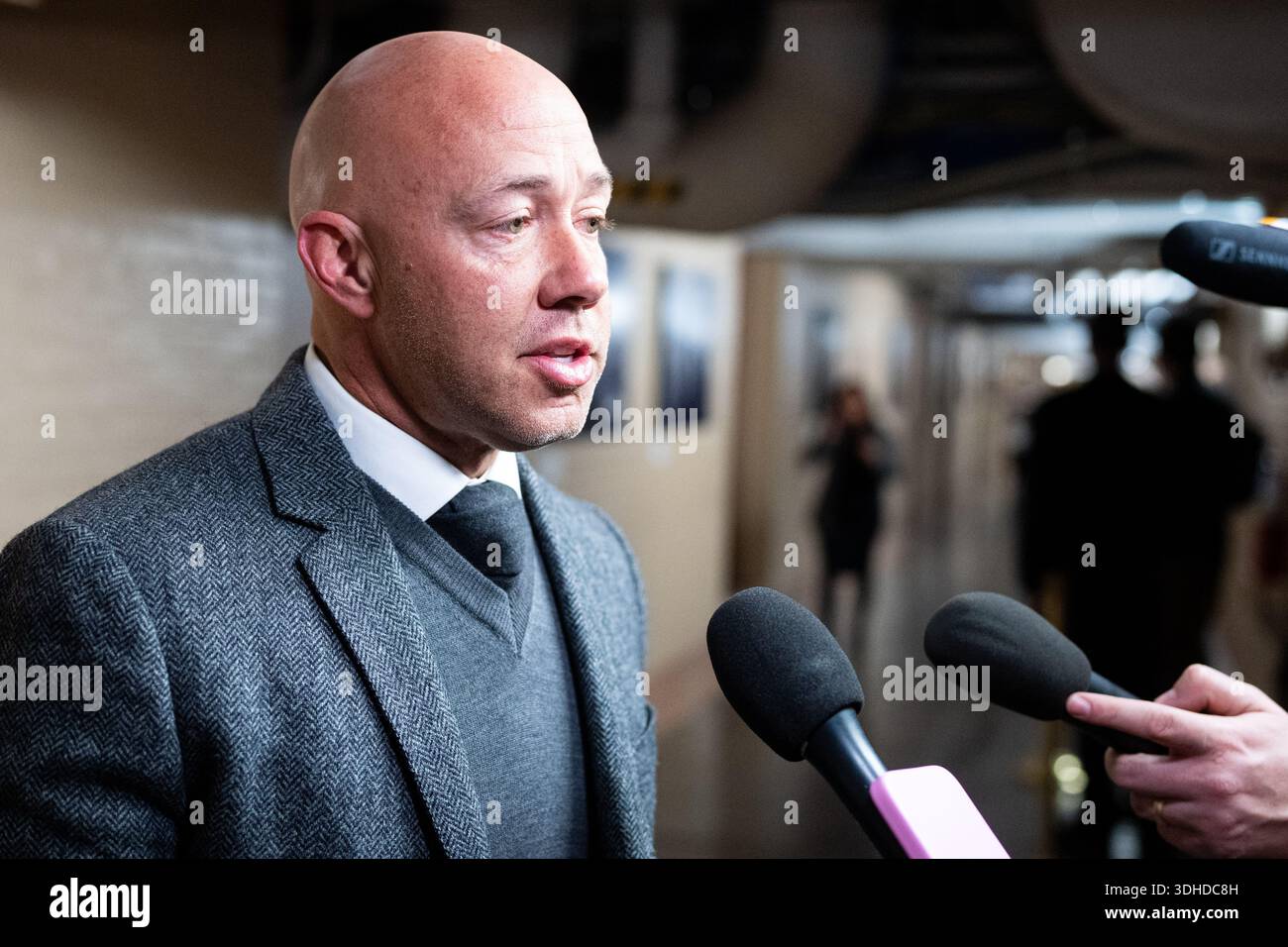 UNITED STATES - JANUARY 21: Rep. Brian Mast, R-Fla., speaks to ...