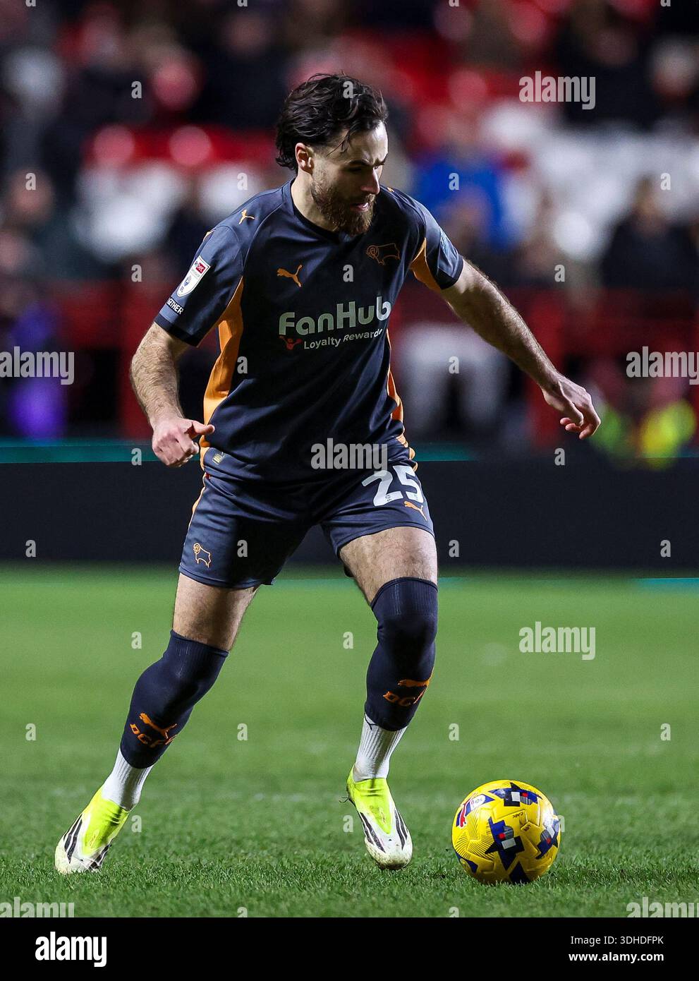 Derby County's Ben Brereton Diaz during the Sky Bet Championship match ...