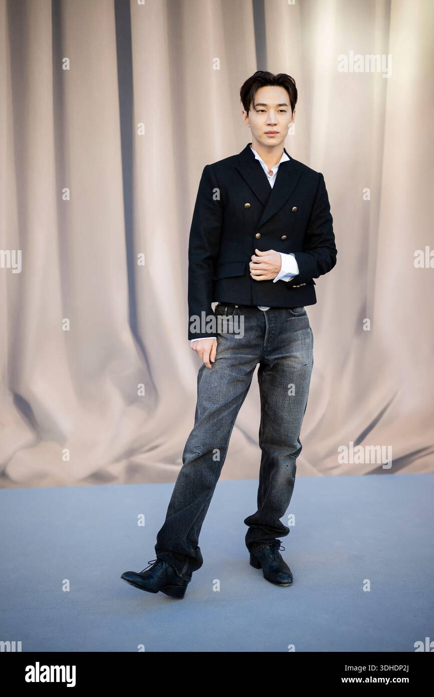 Paris, France. 21st Jan, 2026. Henry Lau attends the Dior Homme ...