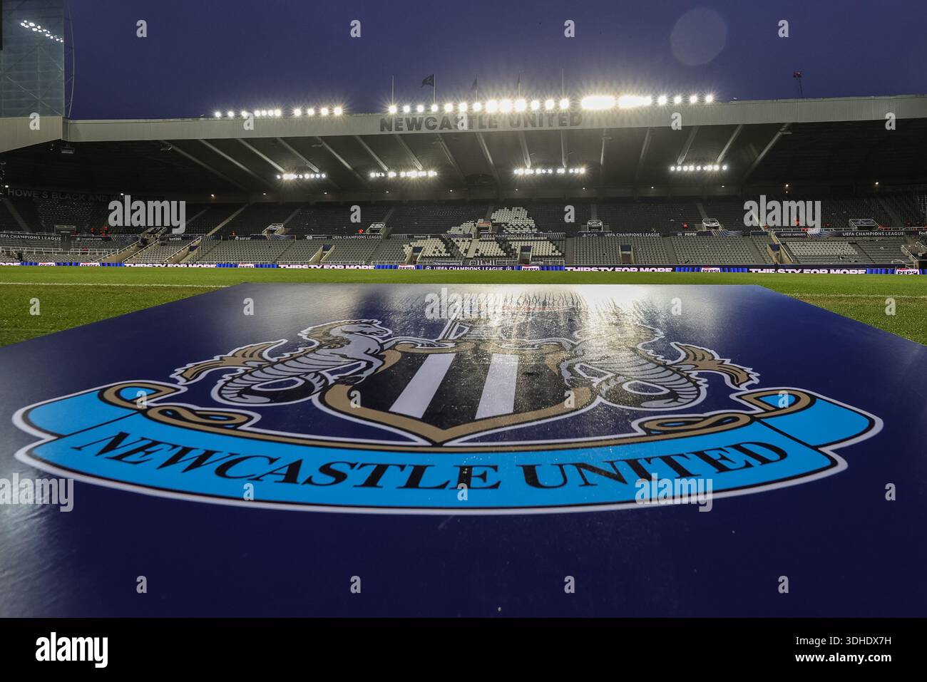 Newcastle United team board during the UEFA Champions League Matchday 7 ...