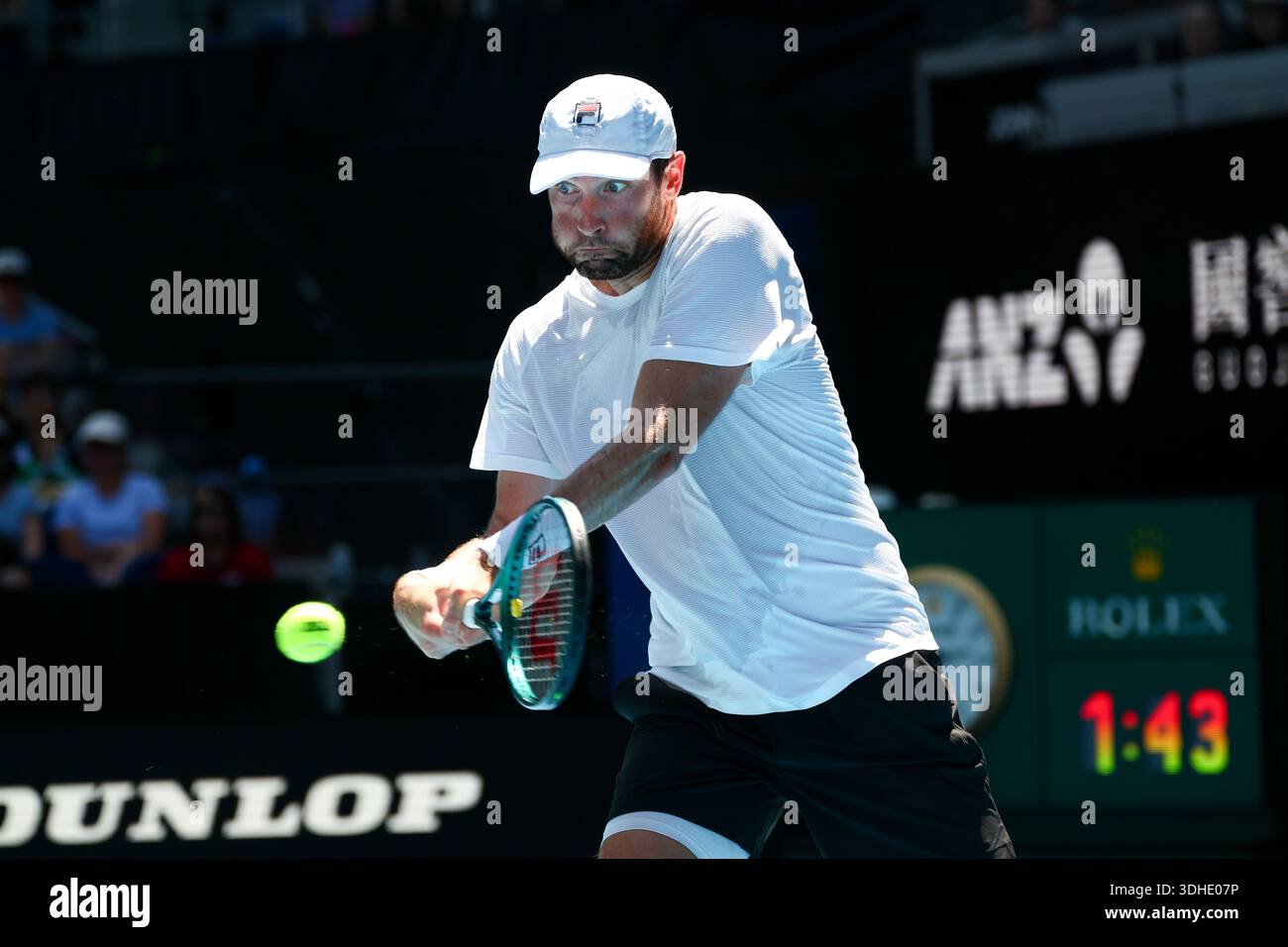 Melbourne, Australia. 21st Jan, 2026. Quentin Halys of France during ...