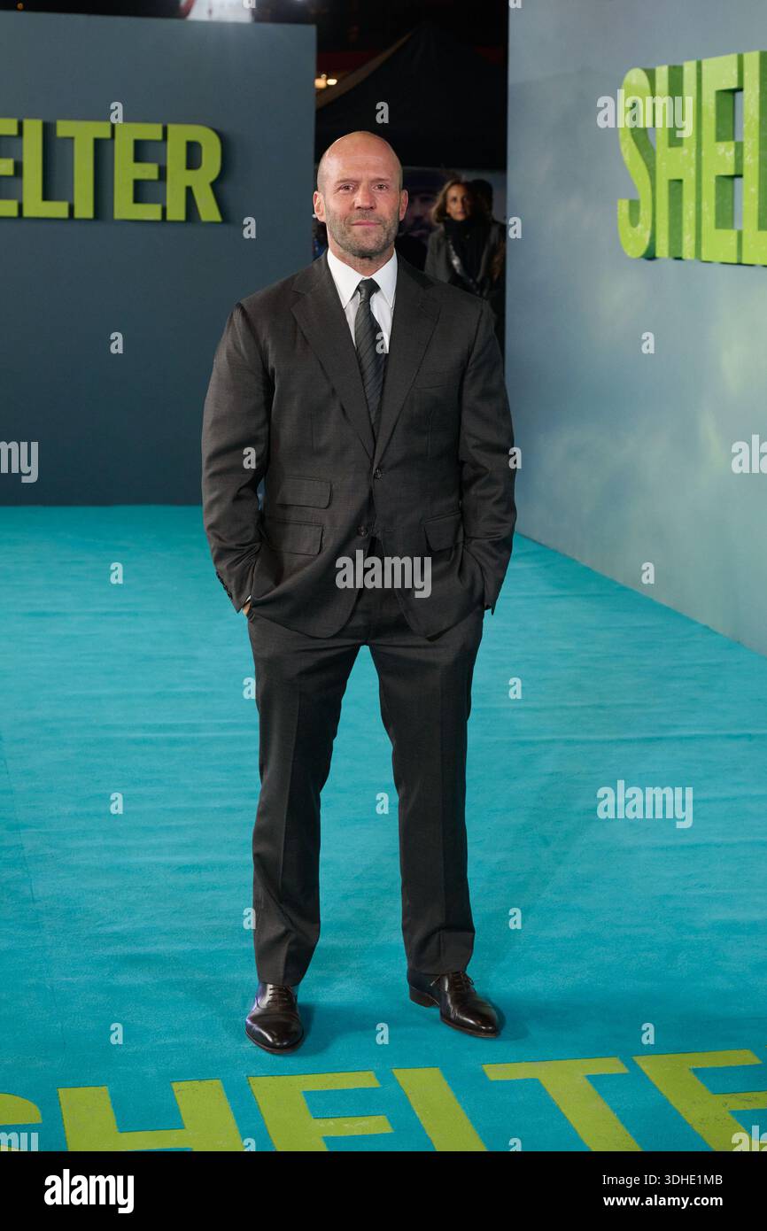 Jason Statham pictured attending the UK Premiere of 'Shelter' held at ...