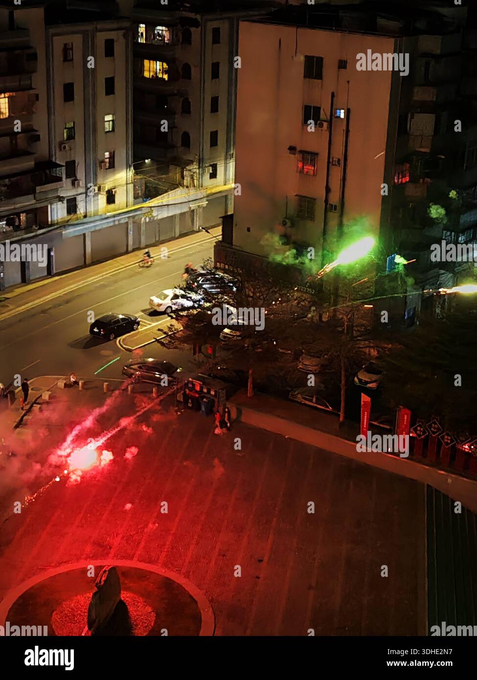 Nighttime emergency vehicles city street hi-res stock photography and ...