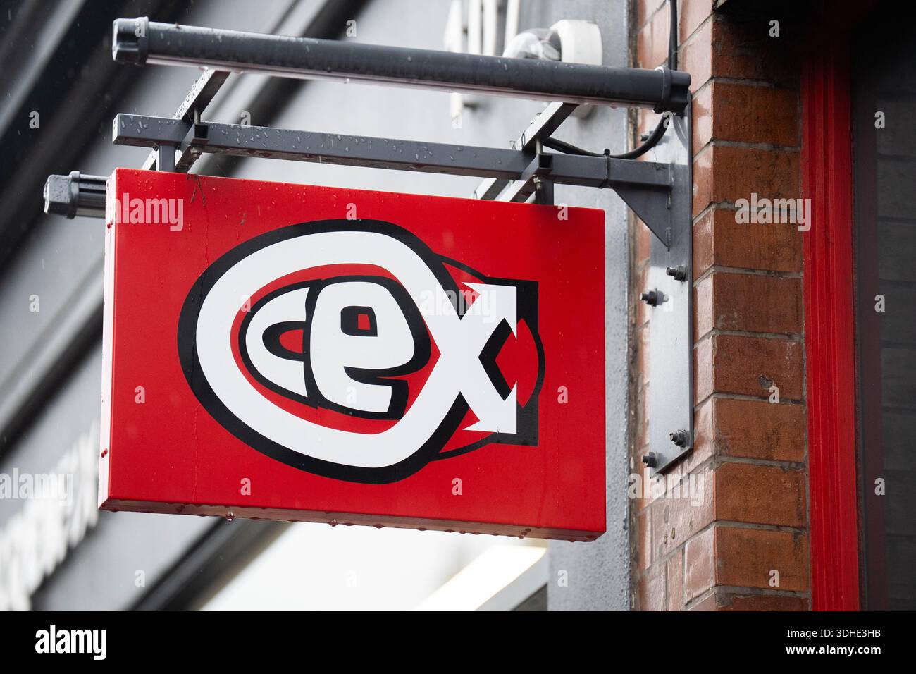 A CEX logo on a storefront in Bayswater, west London. Picture date ...