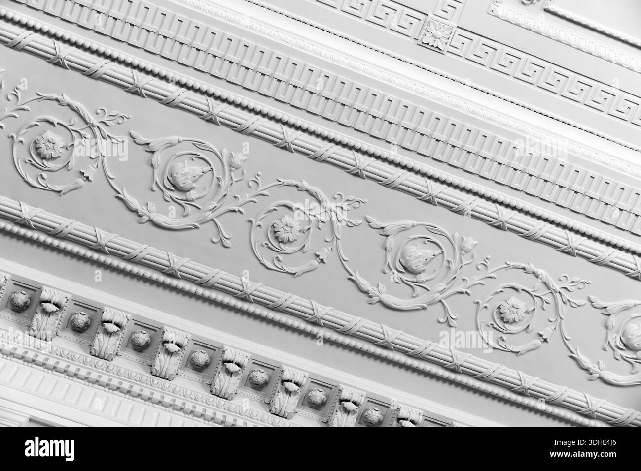 Intricate ceiling decoration Black and White Stock Photos & Images - Alamy