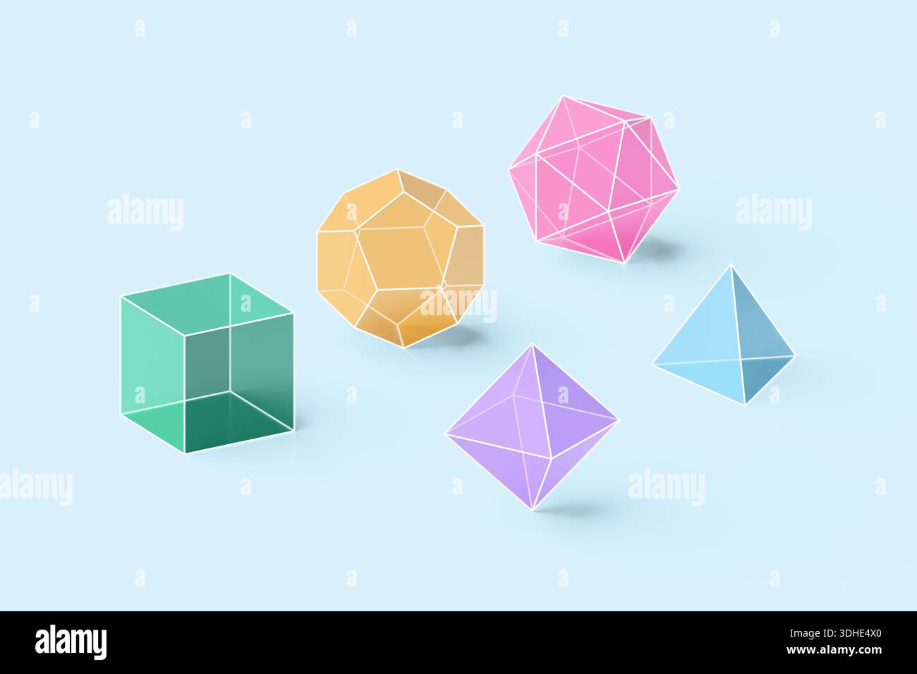 Platonic solids illustration hi-res stock photography and images - Alamy