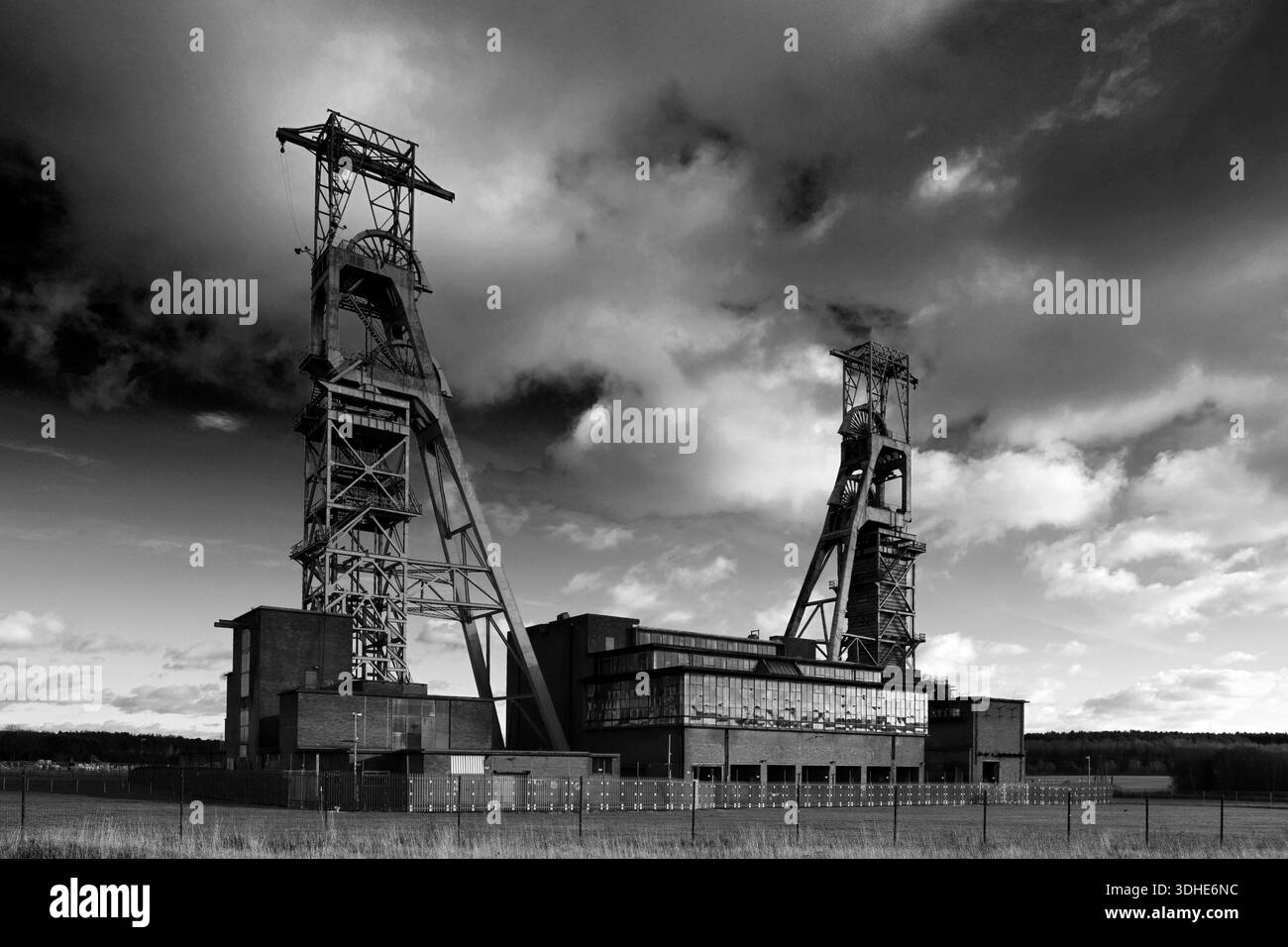 The Power House and Headstocks of the old Clipstone Colliery, Mansfield ...