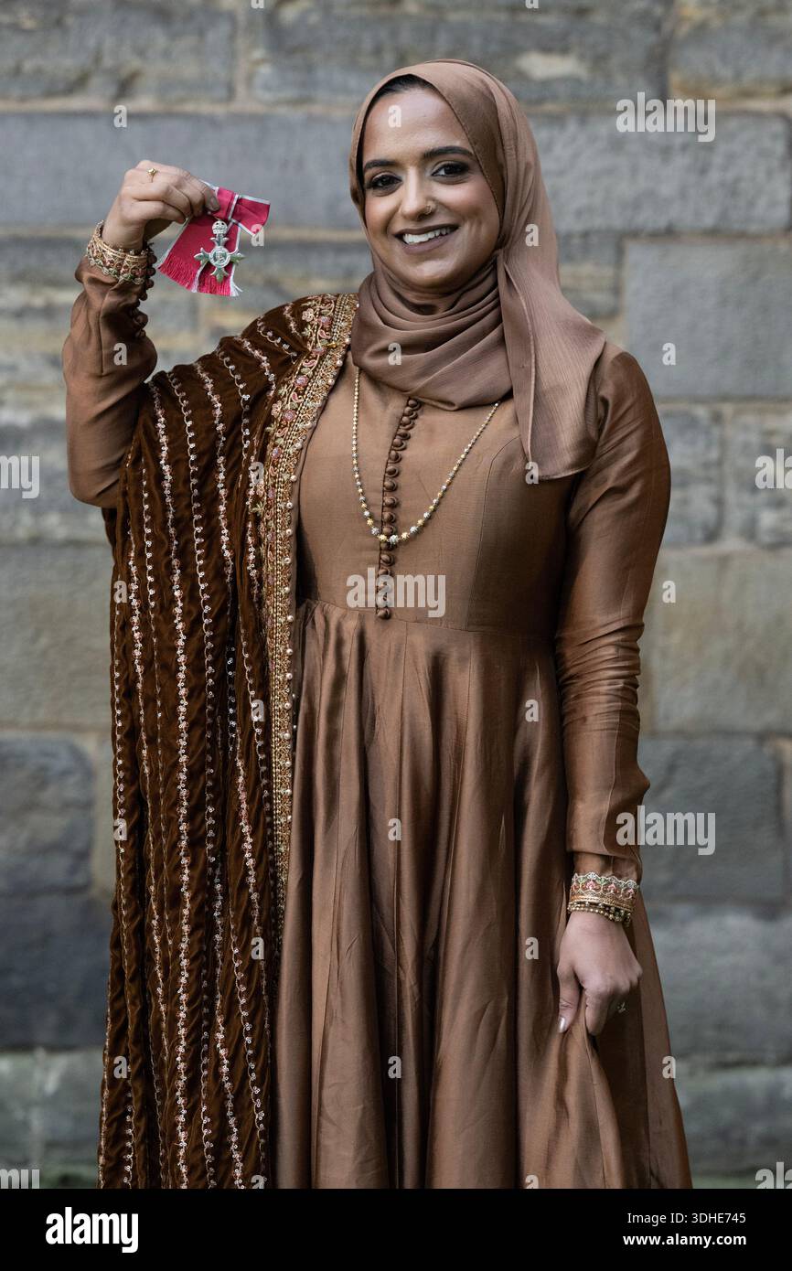 Zahrah Mahmood, President of Ramblers Scotland after being made an MBE ...