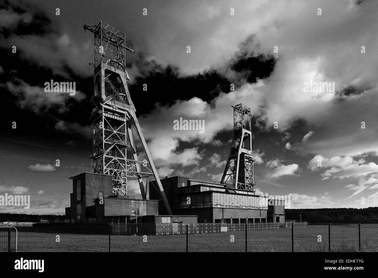 The Power House and Headstocks of the old Clipstone Colliery, Mansfield ...