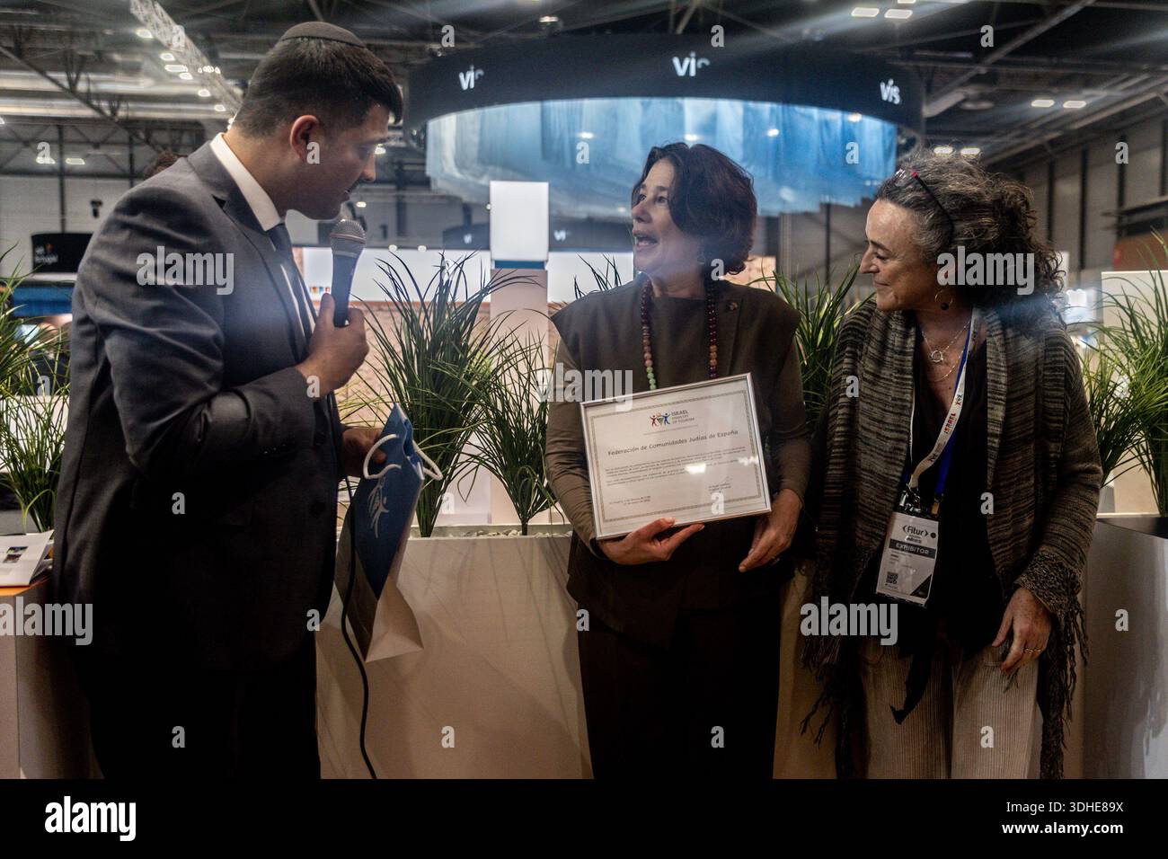 Act of thanksgiving at the Israel stand at Fitur, 21 January 2026, in ...