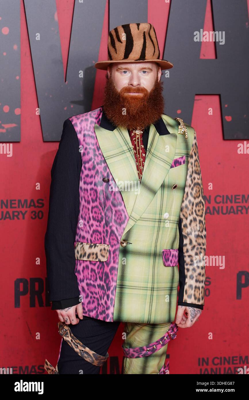 Jay Beech attends the Primate UK gala screening at the Odeon Luxe ...