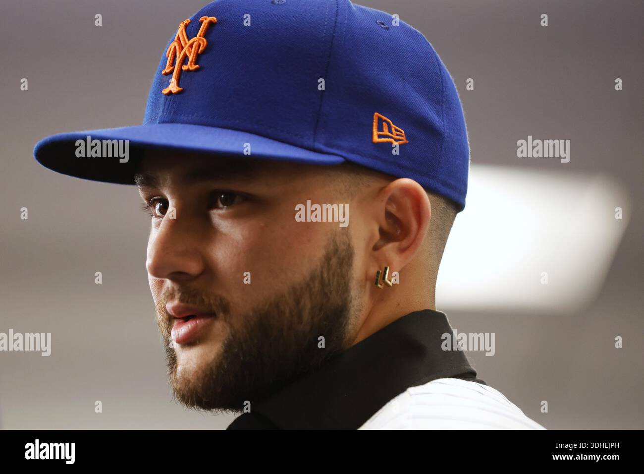 Bo Bichette speaks during his introductory press conference with the ...
