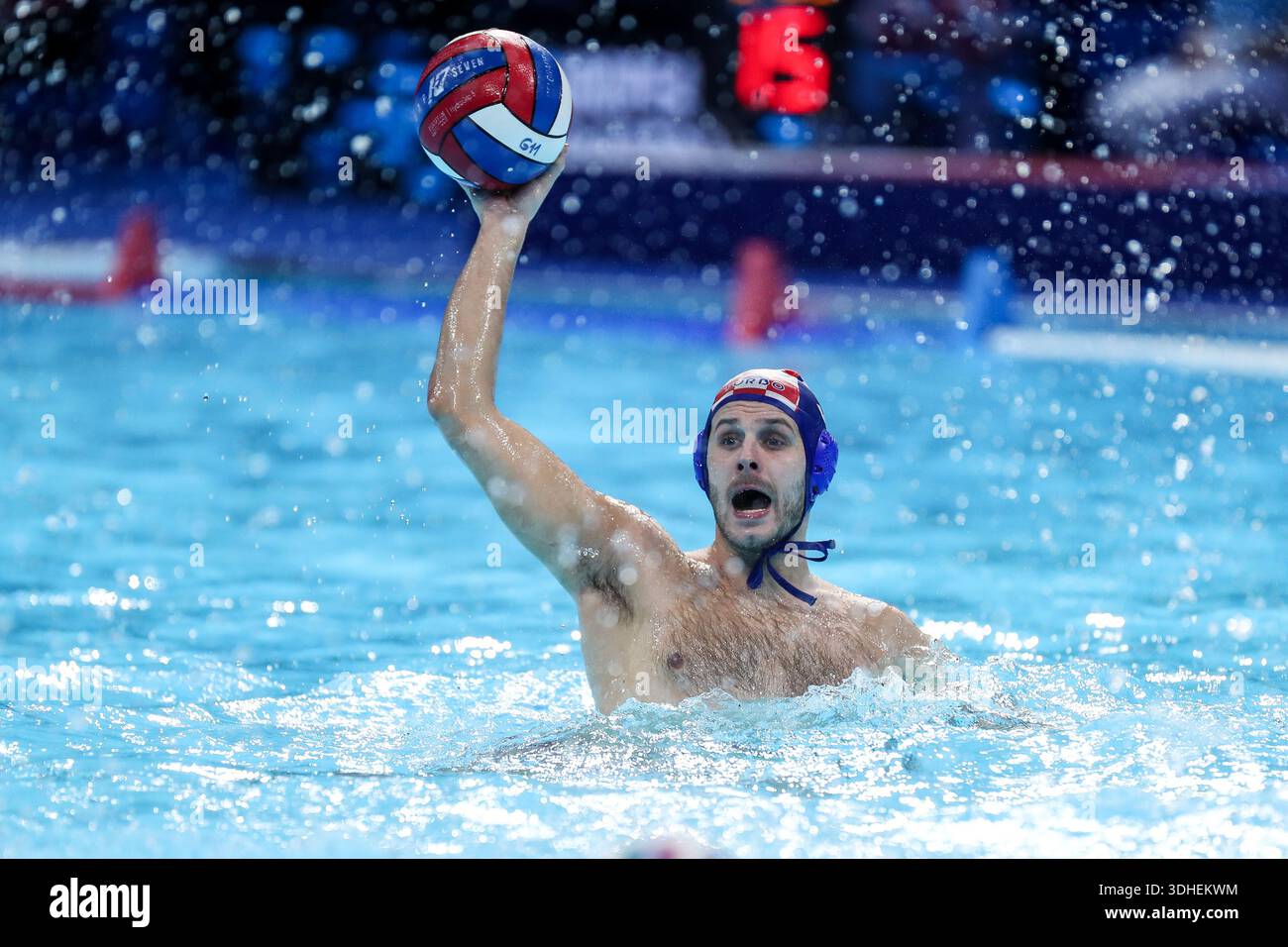 Belgrade, Serbia. 21st Jan, 2026. Loren Fatovic of Croatia in action ...