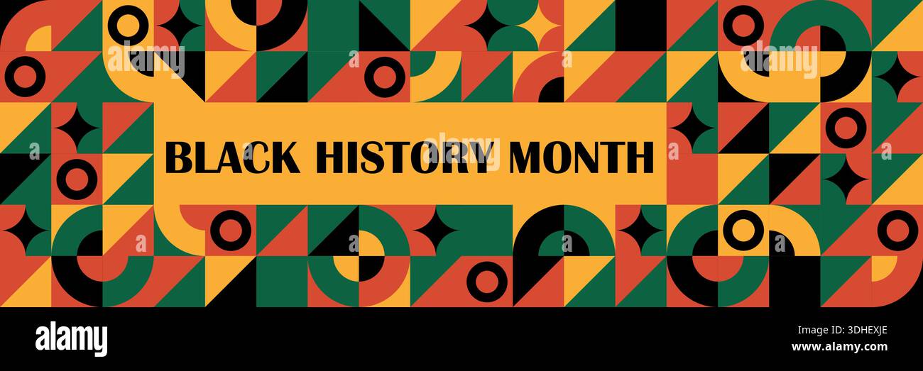 Black history month banner. Black history honoring the past, inspiring ...