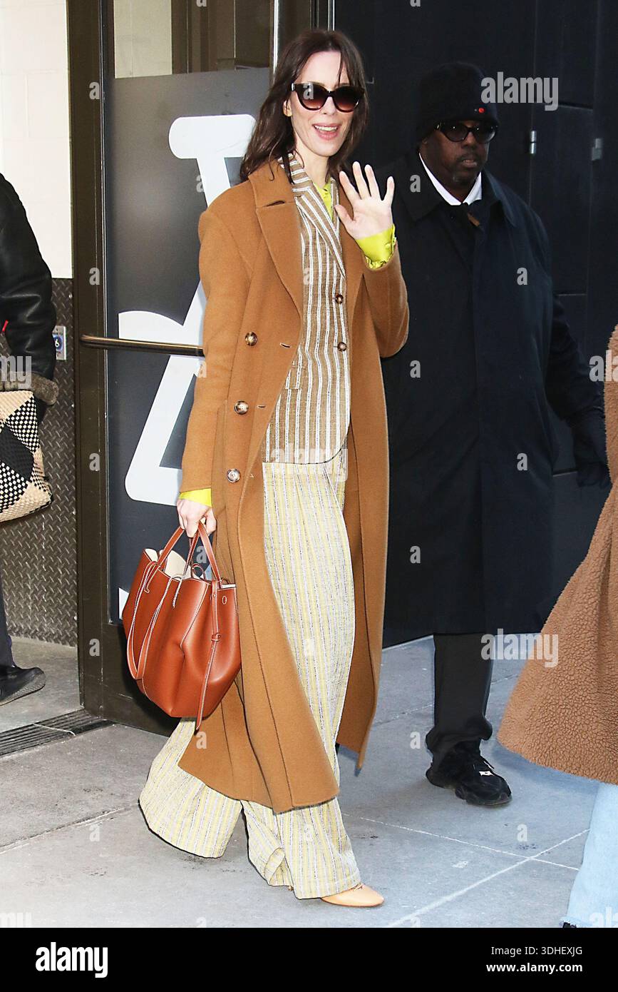 New York, NY, USA. 21st Jan, 2026. Rebecca Hall seen at Good Morning ...
