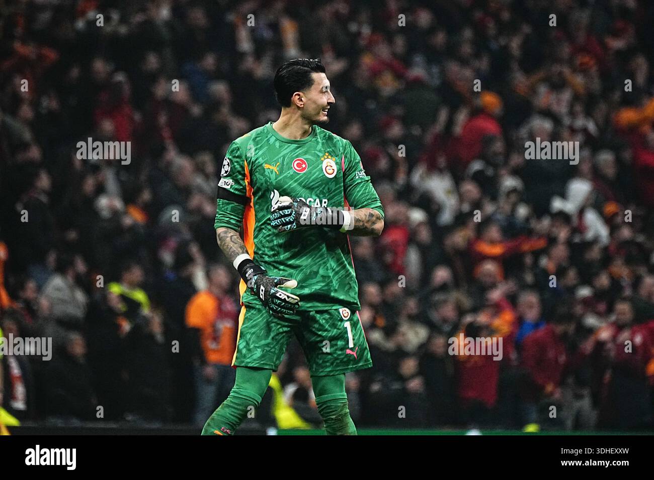 Ugurcan Cakir of Galatasaray during the UEFA Champions League match ...