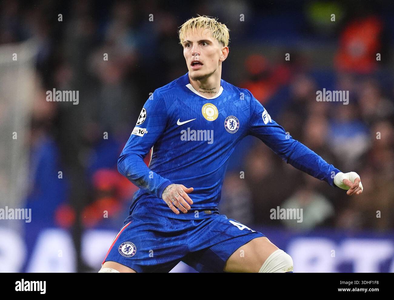 Chelsea's Alejandro Garnacho during the UEFA Champions League match at ...