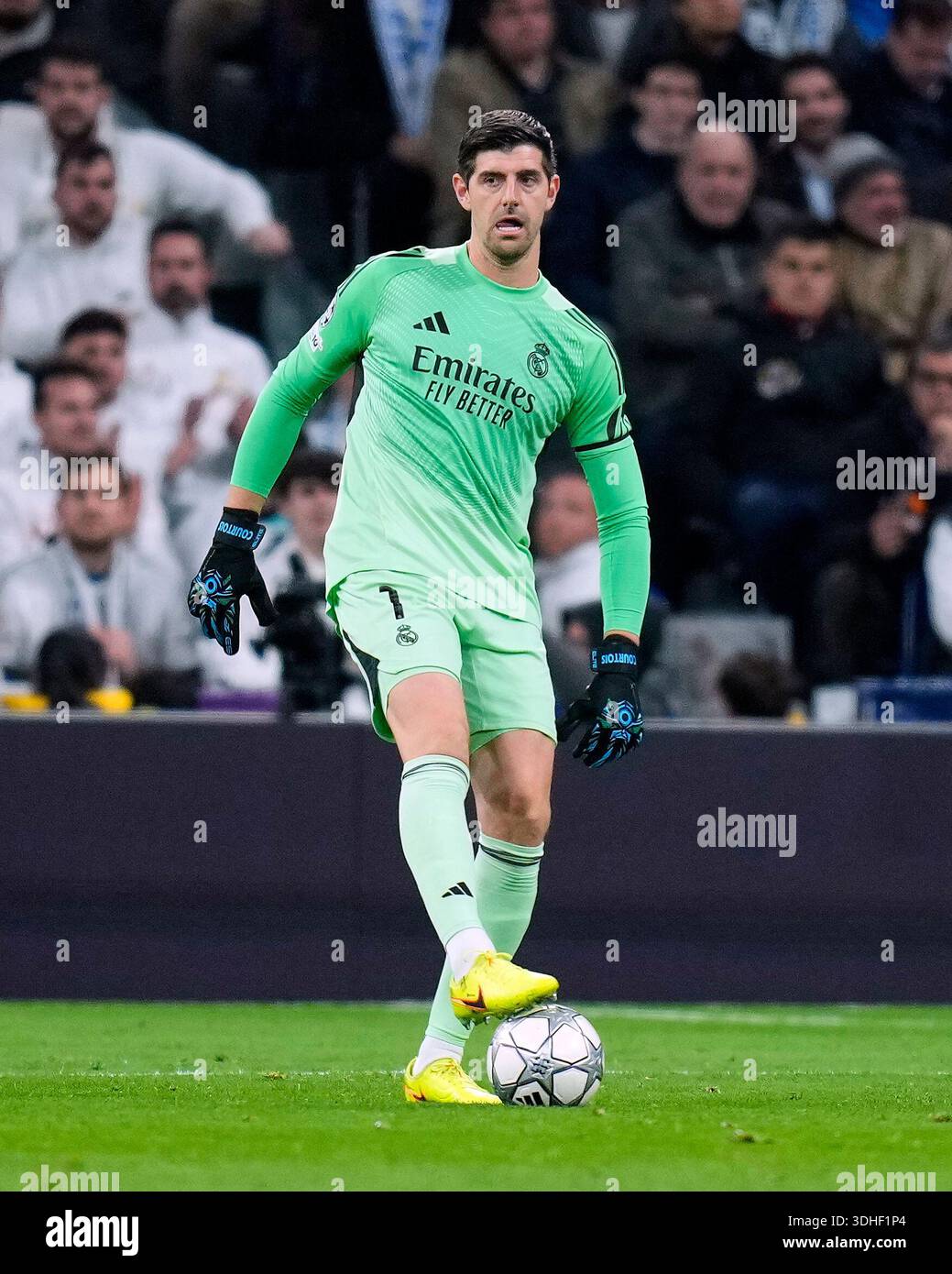 Madrid, Spain. 20th Jan, 2026. Thibaut Courtois of Real Madrid CF ...