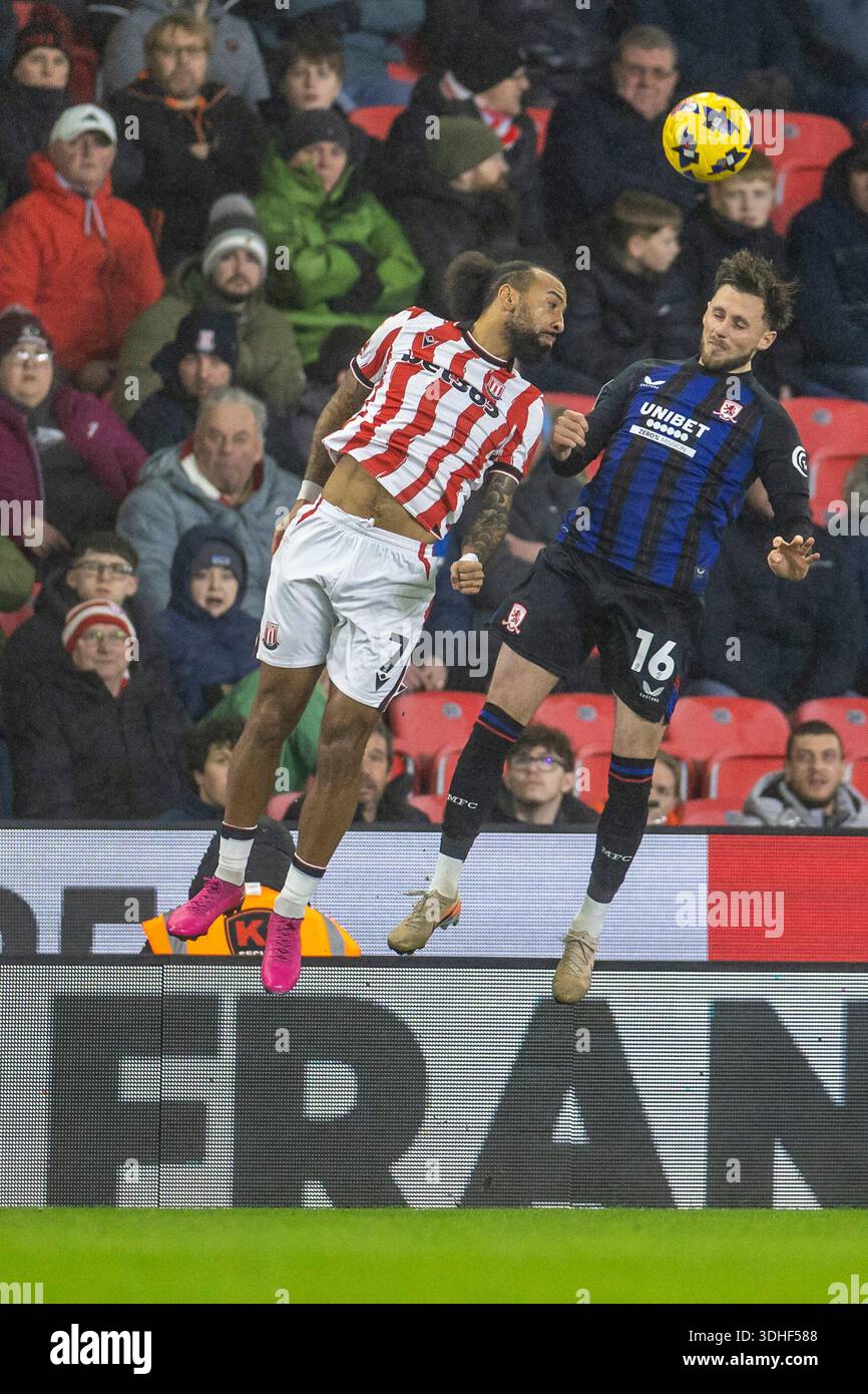 21st January 2026; Bet365 Stadium, Stoke, Staffordshire, England; EFL ...