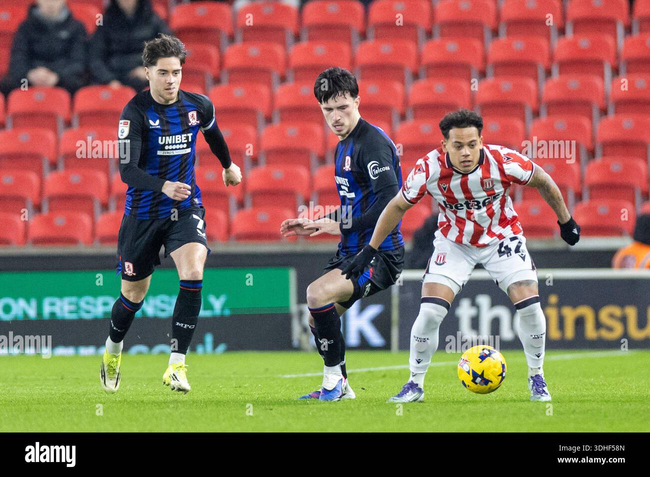21st January 2026; Bet365 Stadium, Stoke, Staffordshire, England; EFL ...