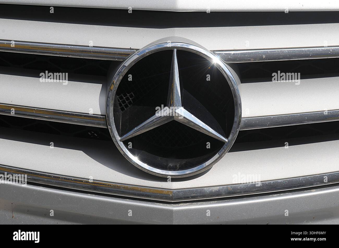 Copenhagen/Denmark 15.JULY 2018 .German car mercedes Benz logo in ...