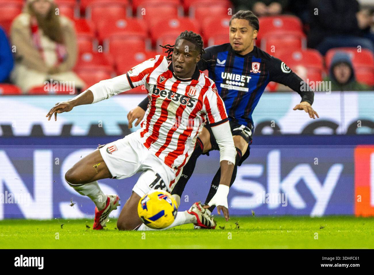 21st January 2026; Bet365 Stadium, Stoke, Staffordshire, England; EFL ...