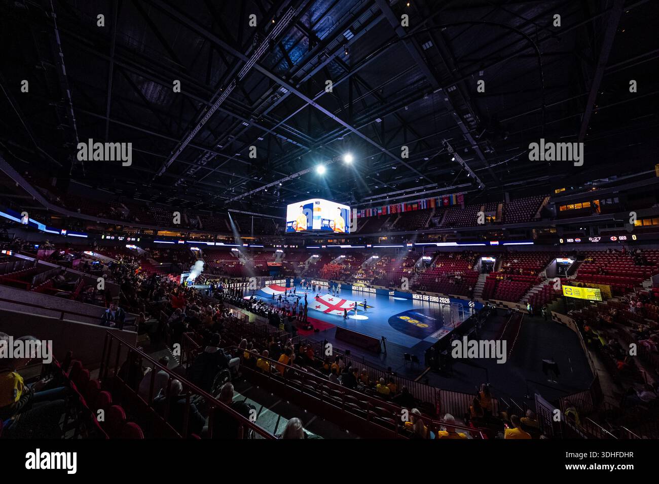 Malmo, Sweden. January 21st, 2026. Malmo Arena seen before the EHF Euro ...
