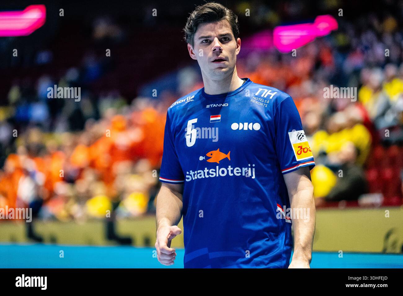Malmo, Sweden. January 21st, 2026. Rutger ten Velde (5) of Netherlands ...