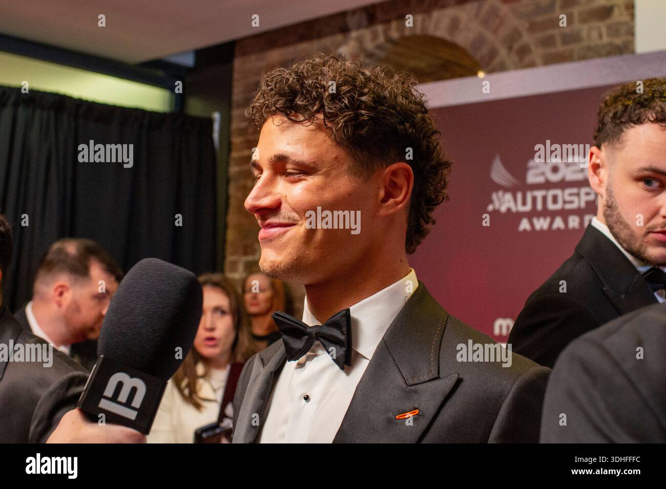 2025 F1 World Champion & Mclaren Racing driver Lando Norris stands for ...