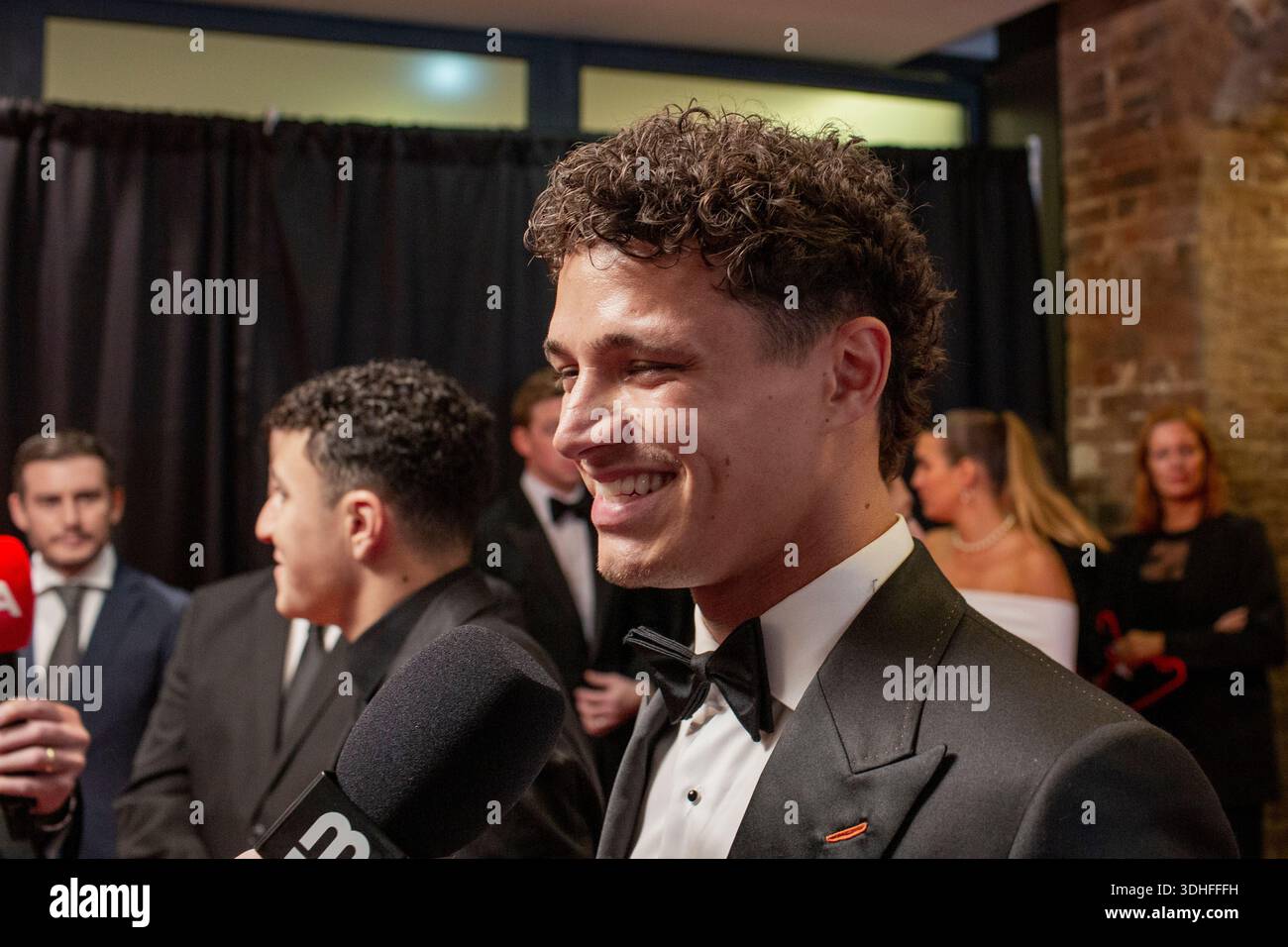 2025 F1 World Champion & Mclaren Racing driver Lando Norris stands for ...