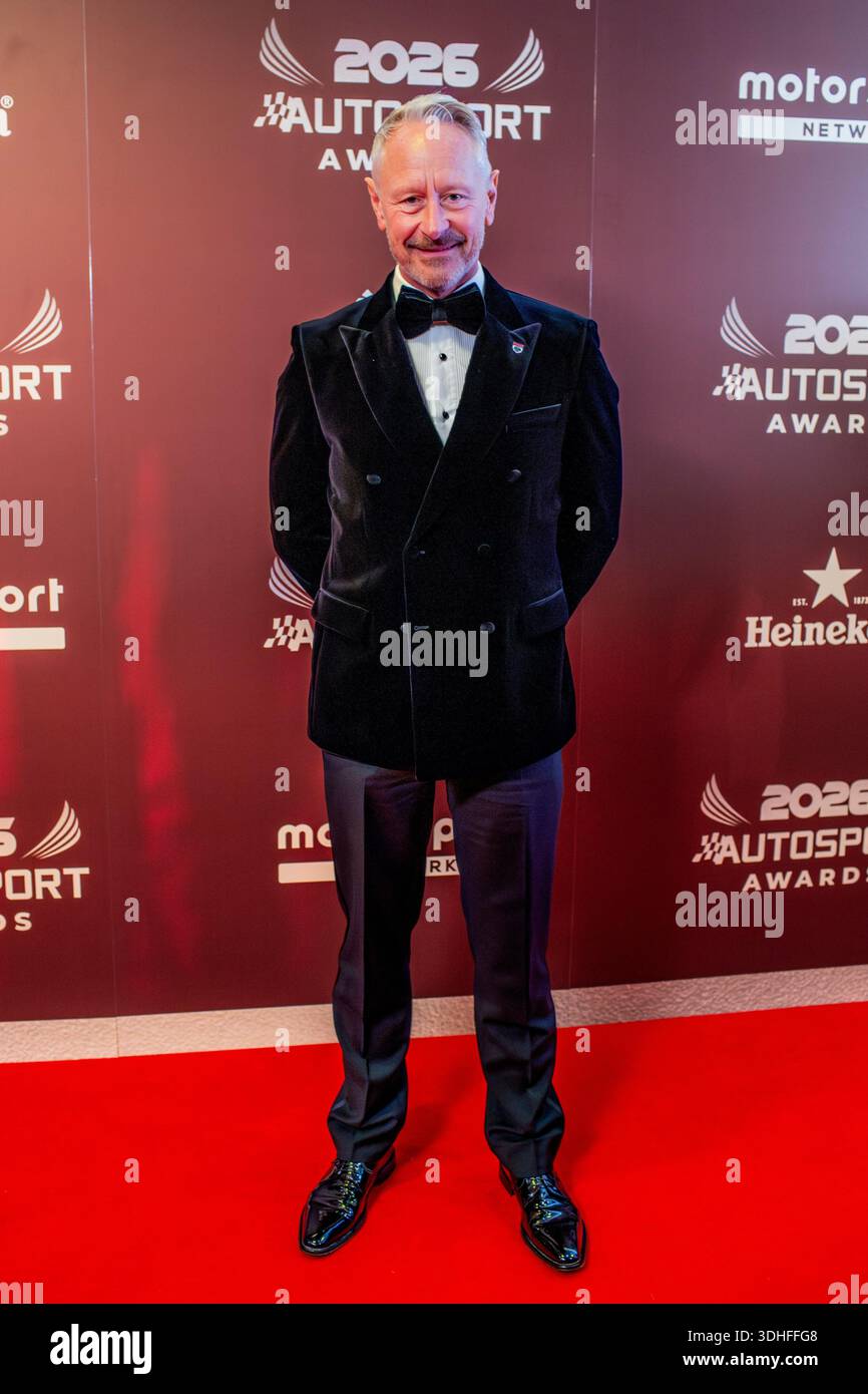 Jonathan Wheatley stands for photos on the red carpet at the 2026 ...