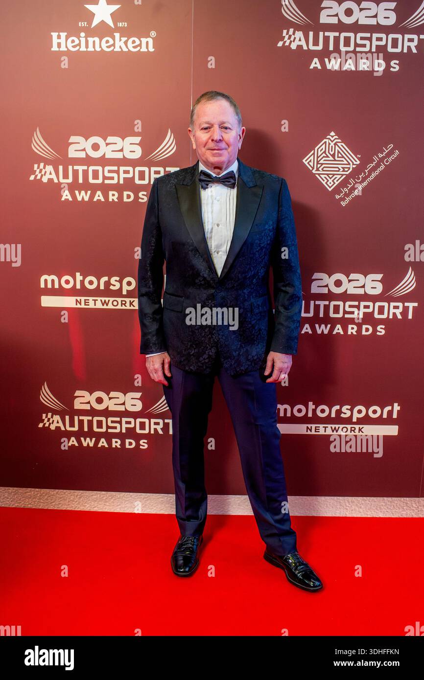Sky Sports F1 Presenter & Commentator Martin Brundle stands for photos ...