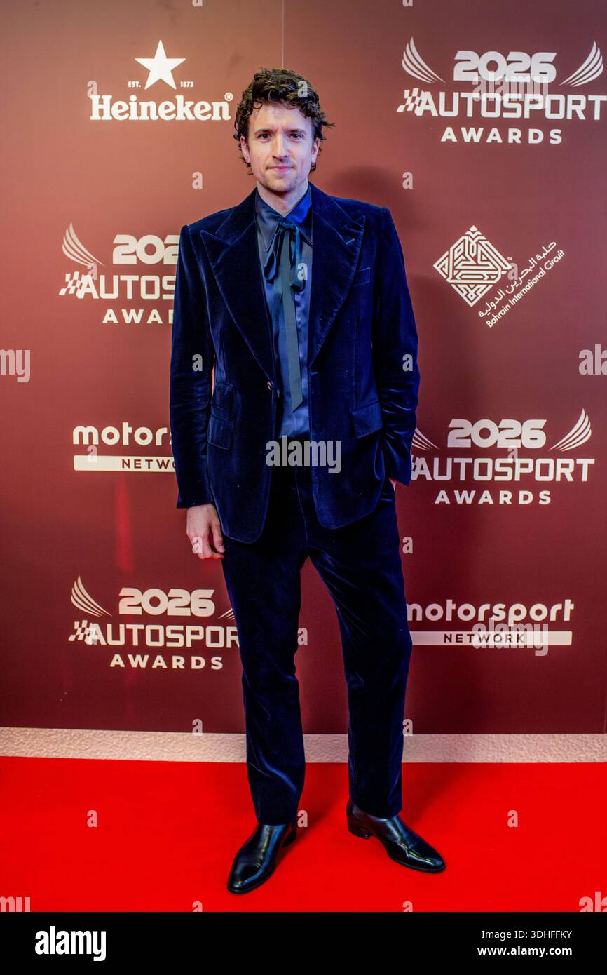 BBC Radio 1 Breakfast Presenter Greg James stands for photos on the red ...