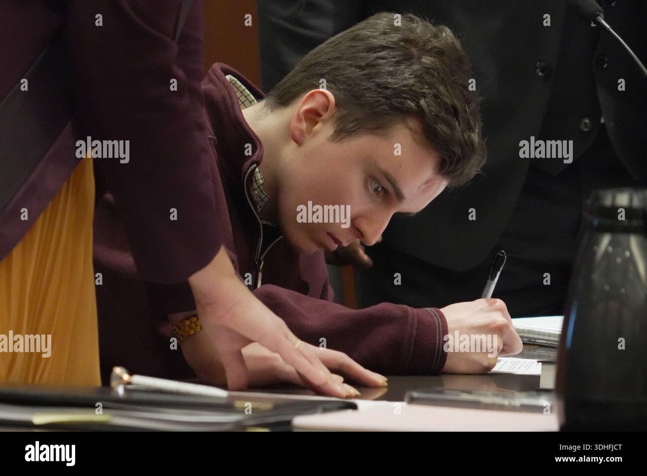 Austin Thompson signs documents pleading guilty to five counts of ...