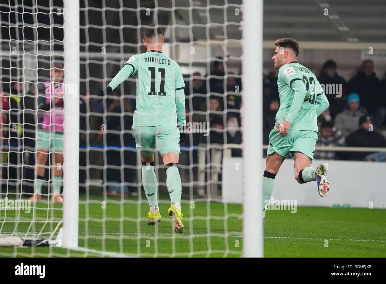 Gorka Guruzeta celebrate the goal with the team mates during the UEFA ...