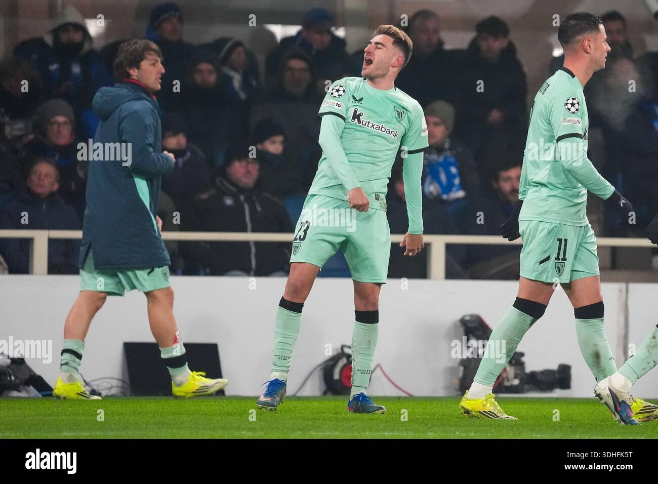 Robert Navarro goal celebrate during the UEFA Champions League, League ...