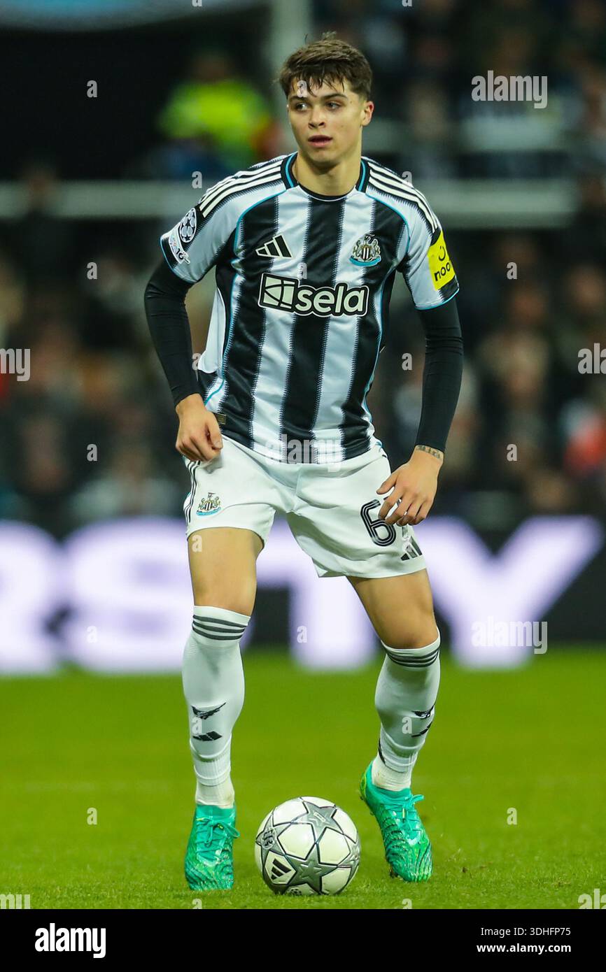 Lewis Miley Of Newcastle United during the Newcastle United v PSV ...