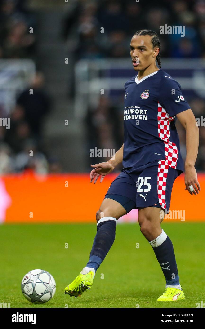 Kiliann Sildillia Of PSV Eindhoven during the Newcastle United v PSV ...