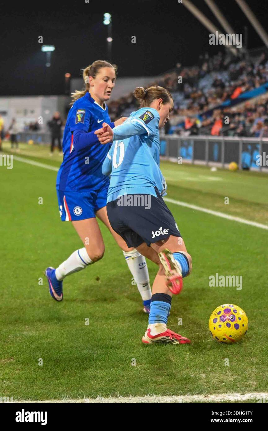 Grace Clinton ( 6 Manchester city) and Wieke Kaptein (during the Subway ...