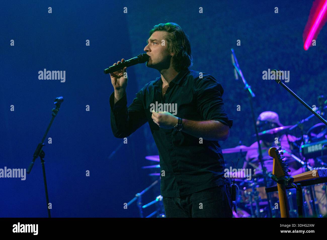 Shanghai, China. 20th Jan, 2026. Tyler Lyle singing on stage during the ...