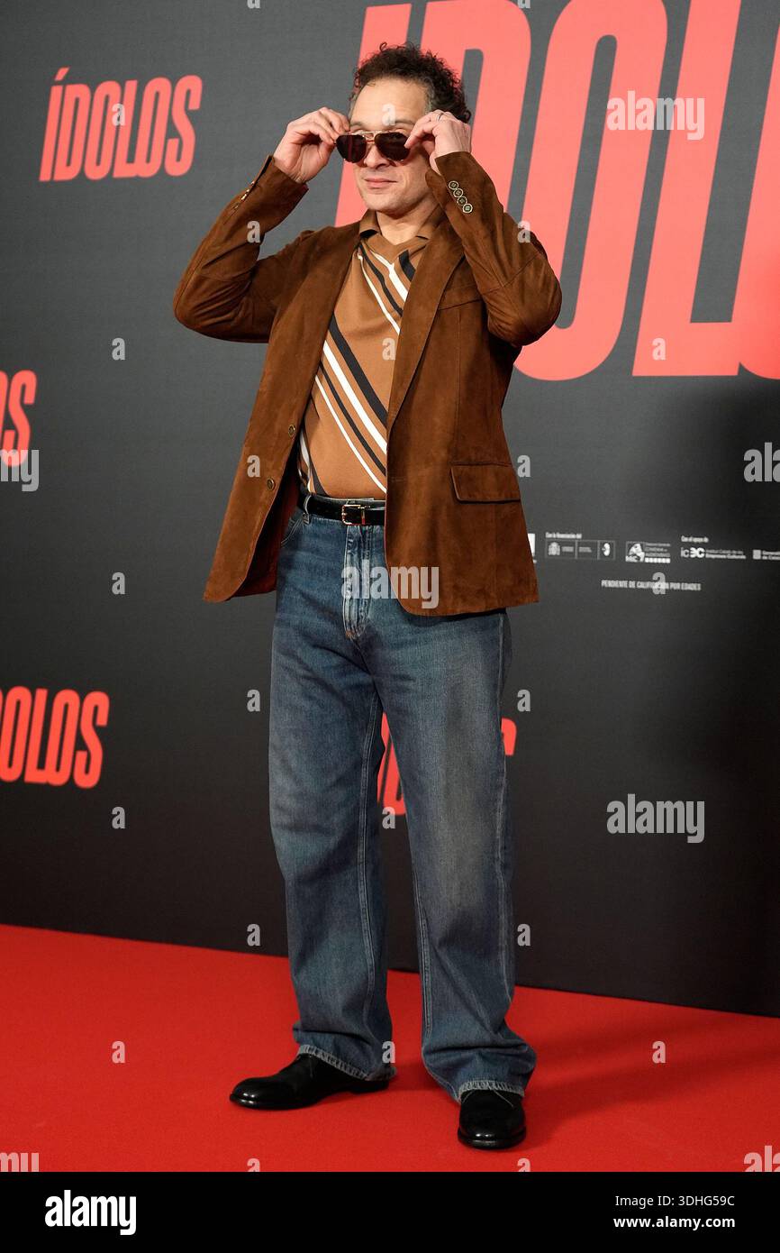 Claudio Santamaria during the presentation in Madrid of the film ...