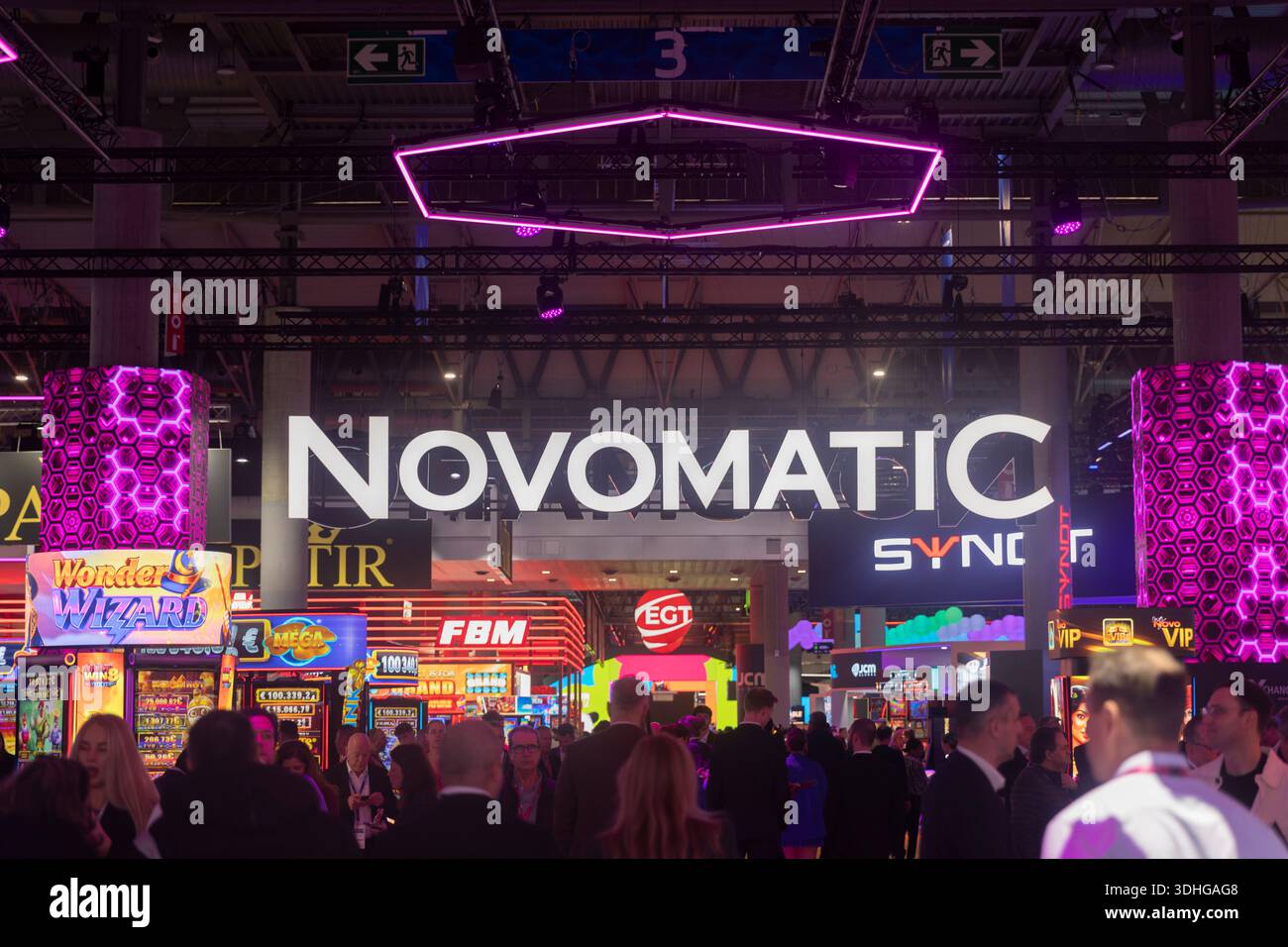 Novomatic Gaming logo for a gaming platform seen during the third day ...